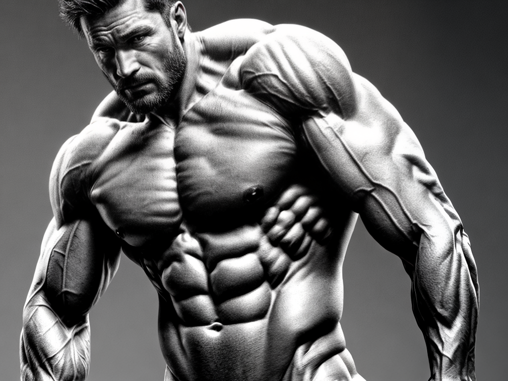 Muscular greek god, hyper realistic