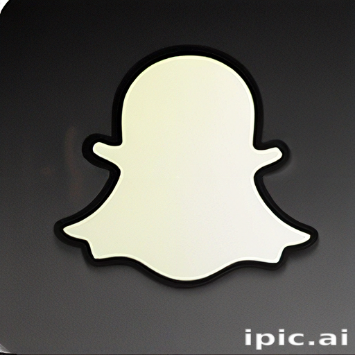 Minimalist Design Featuring the Iconic Ghost Logo of Snapchat Platform