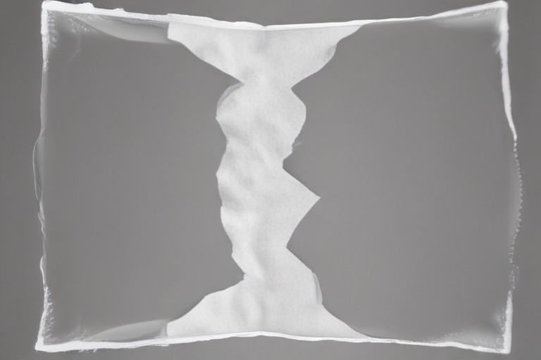 An Abstract Representation of Torn Fabric with Unique Textural Patterns
