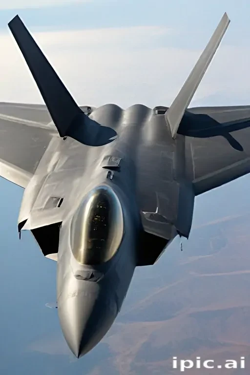 Advanced Stealth Fighter Jet Flying High Above the Earth’s Atmosphere