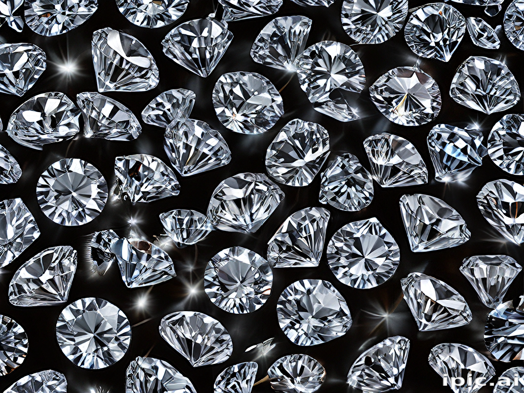 A Dazzling Collection of Sparkling Diamonds Captivating the Eye with ...