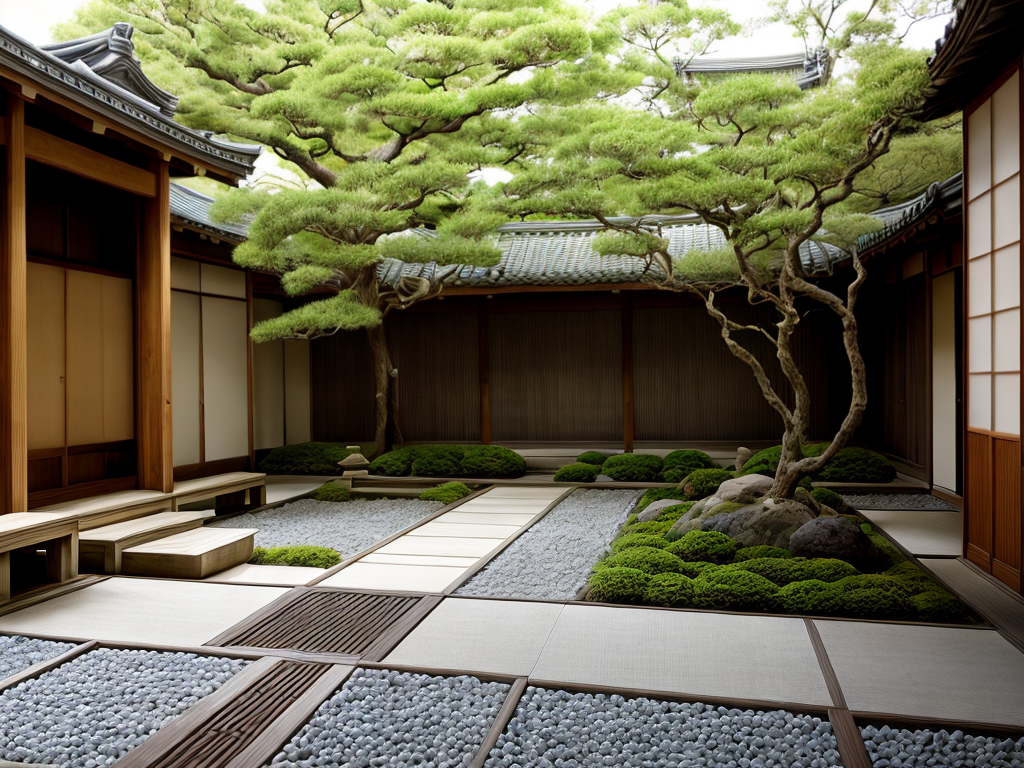 Japanese courtyard design