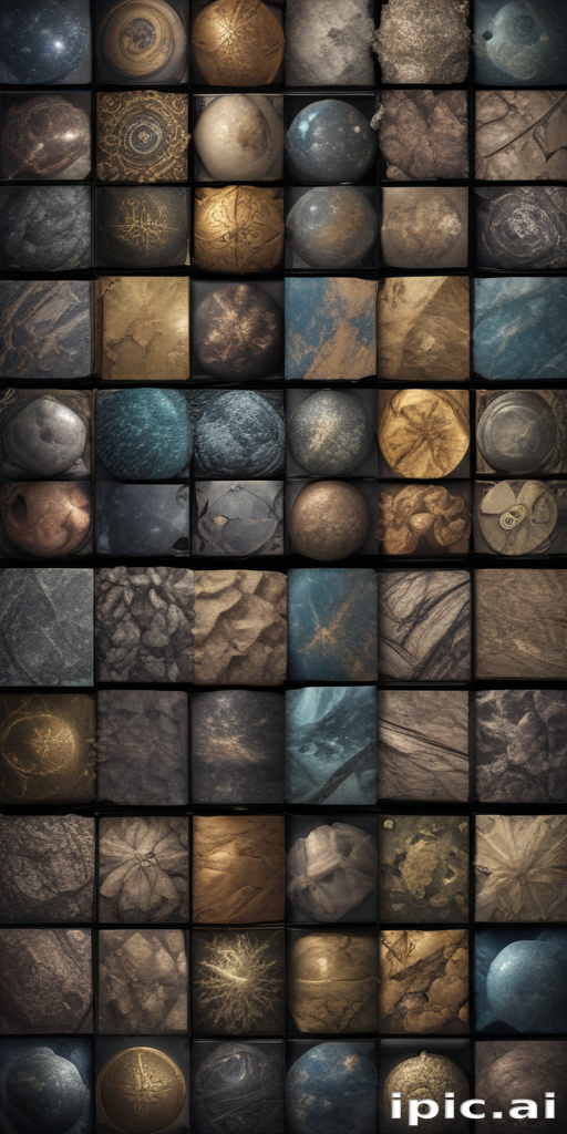 A Diverse Collection of Textured Surfaces and Patterns in Various Shades.