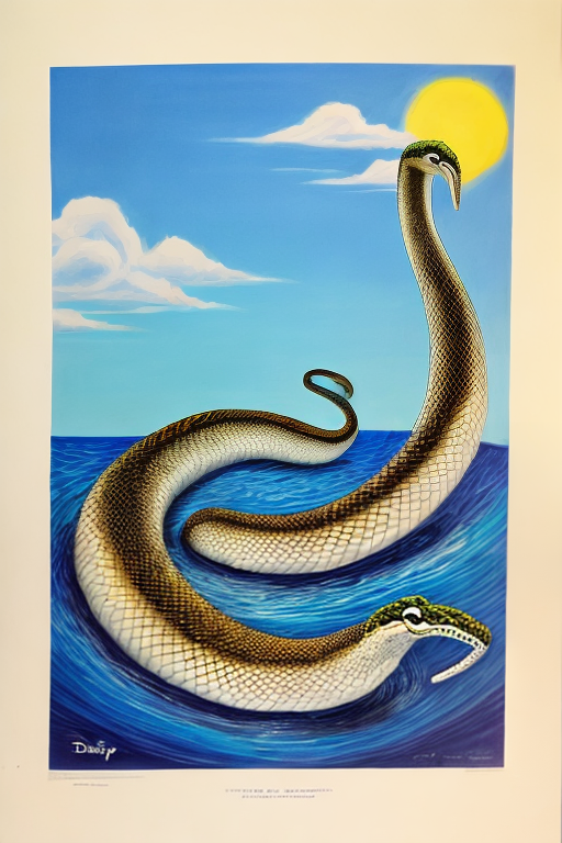 a disney poster for a movie title snek, and on the poster is a picture ...