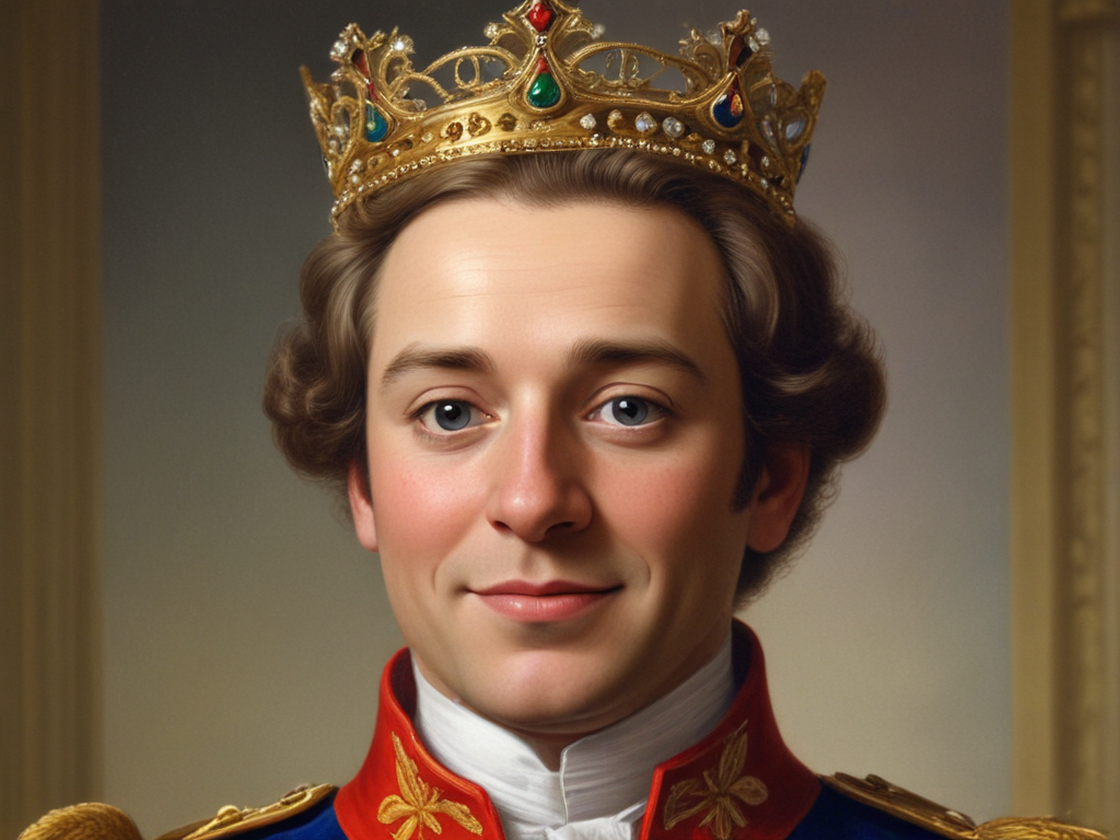 King George the third cute sparkles