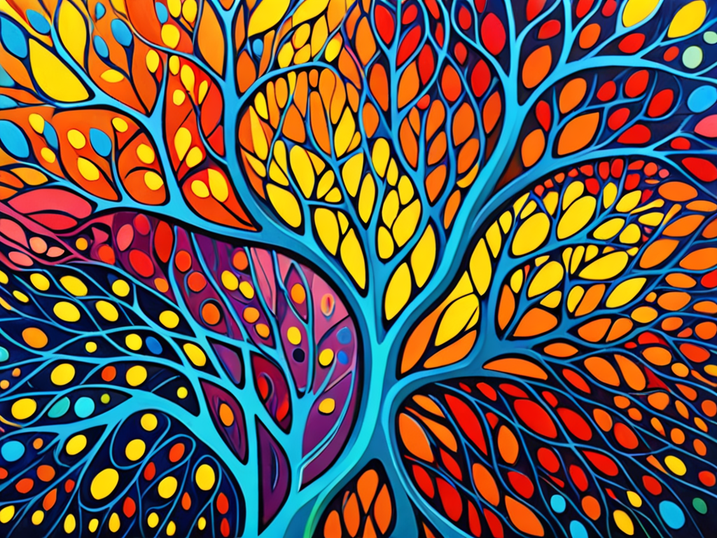 an abstract design representing neurodivergence, philosophy, curiosity ...