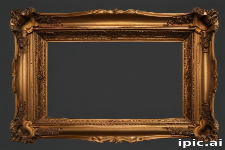 Elegant Vintage Picture Frame Designed for Displaying Beautiful Artwork