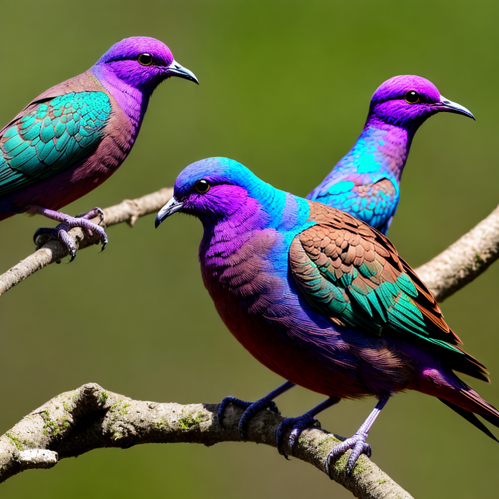 Claravis geoffroyi - Purple-winged ground dove