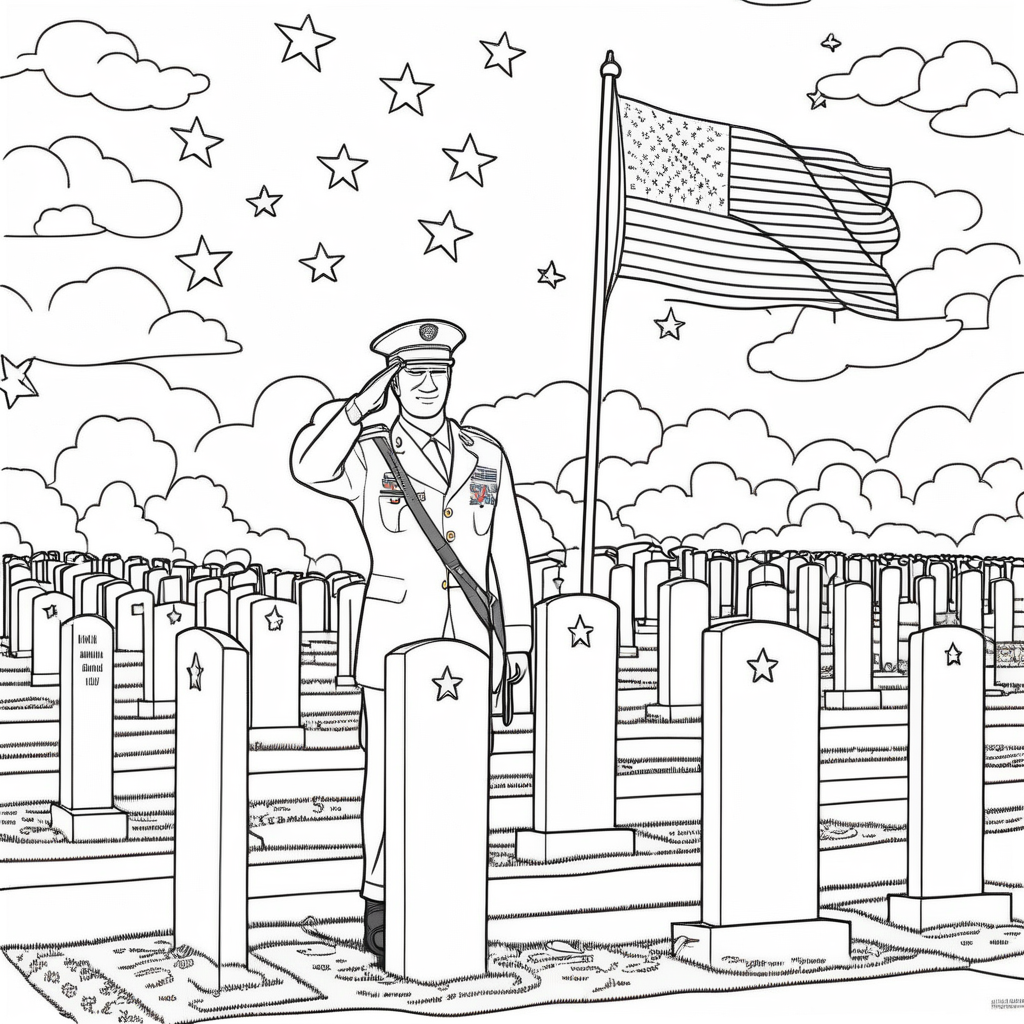 Honoring Our Heroes: A Salute at the Veterans' Cemetery Under Stars