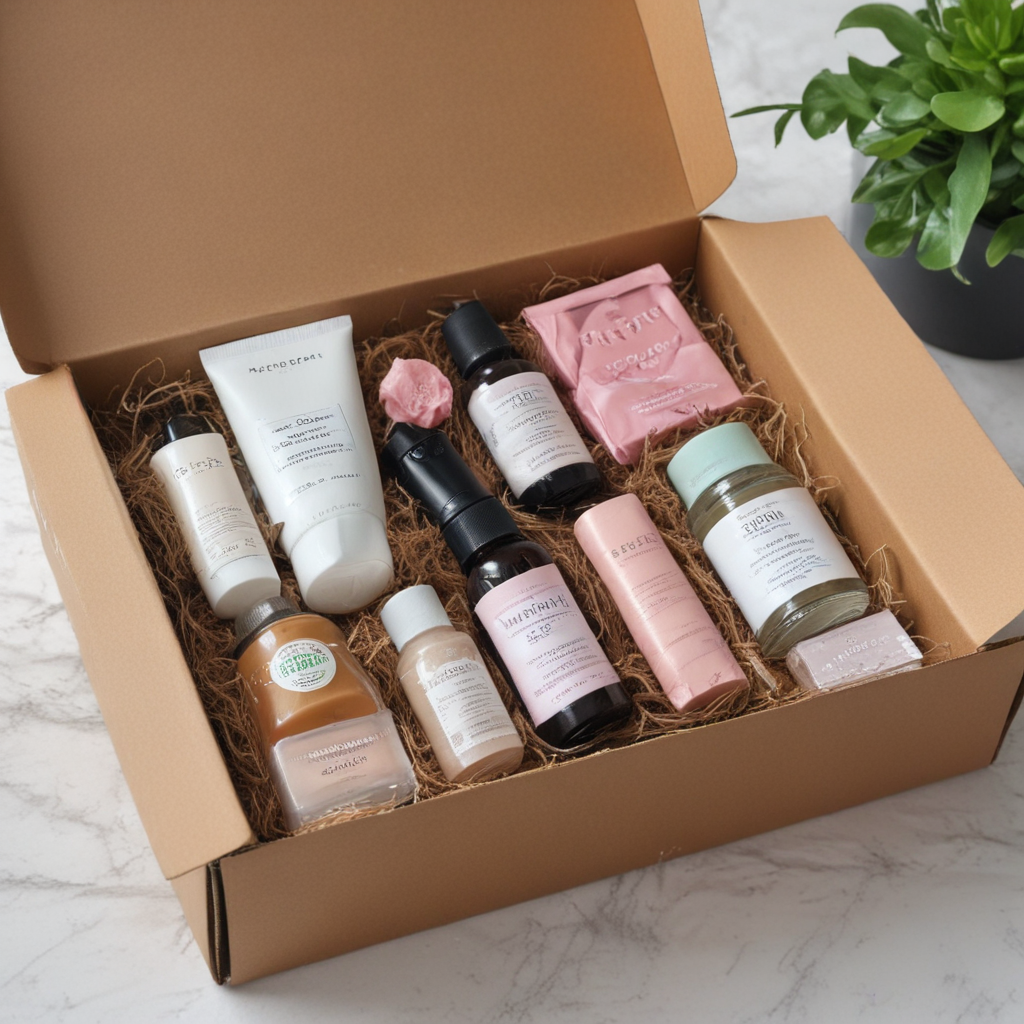 Deluxe Self-Care Gift Box Featuring Skincare Essentials and Relaxation ...