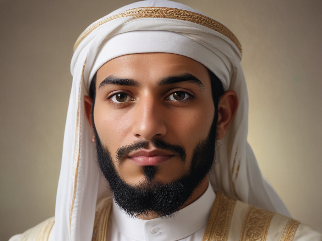 Intelligent strong western Muslim man