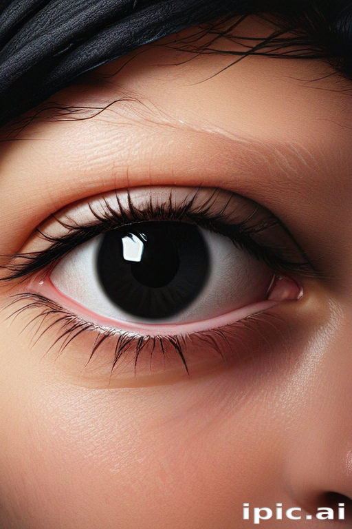 Close-Up of a Human Eye with Striking Detail and Unique Features