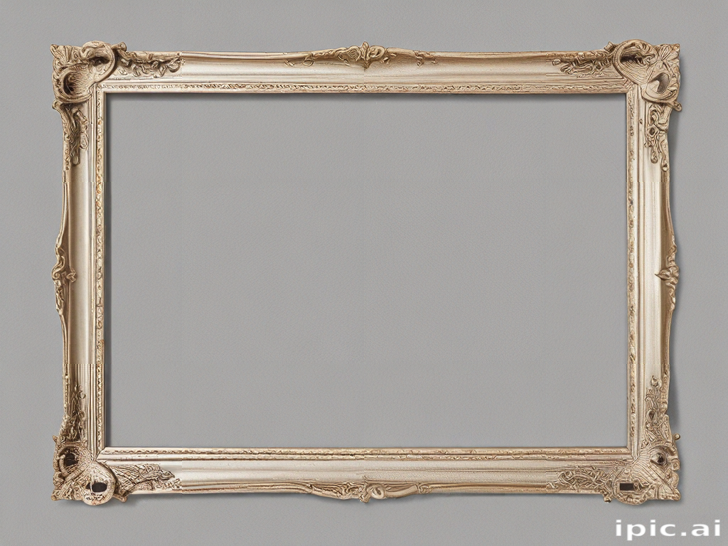 An Elegant Ornate Picture Frame Ready to Showcase Beautiful Art