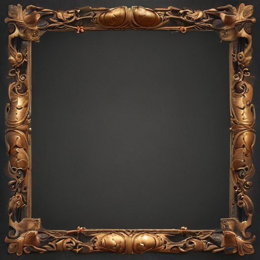 Intricately Carved Antique Frame Perfect for Displaying Artistic ...