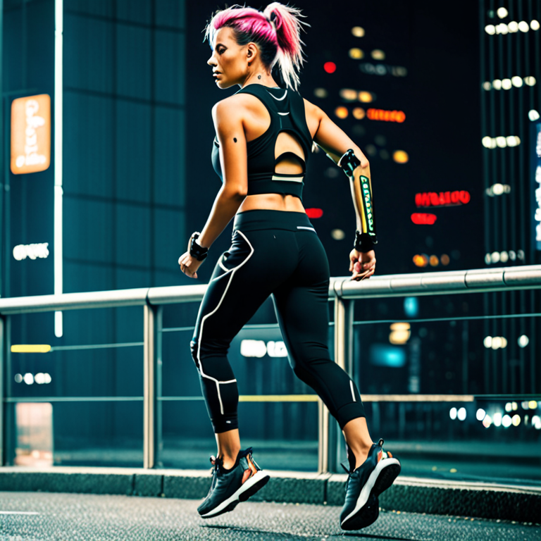 running cyberpunk