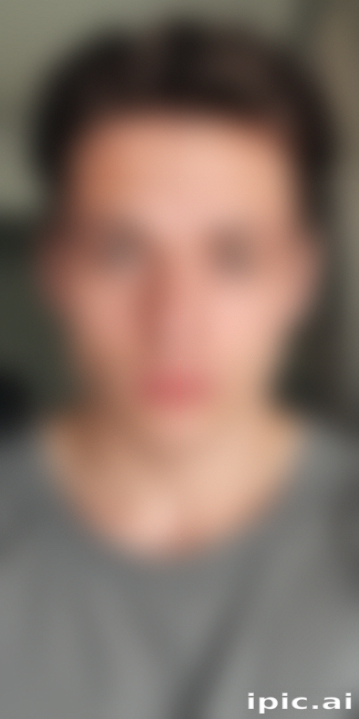 Blurry Image of a Young Person with Soft Facial Features and Expression