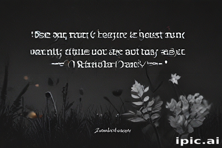 Whimsical Floral Design with Intriguing Text in Artistic Typography Style