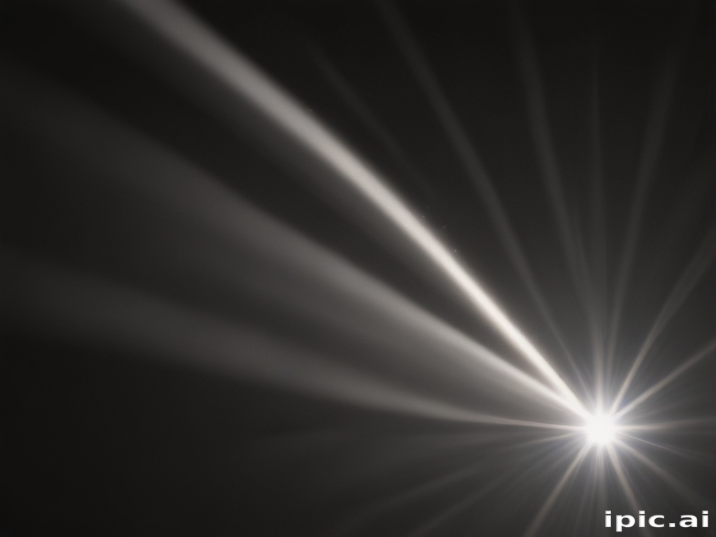 Dynamic Light Rays Emanating from a Bright Central Source in Darkness