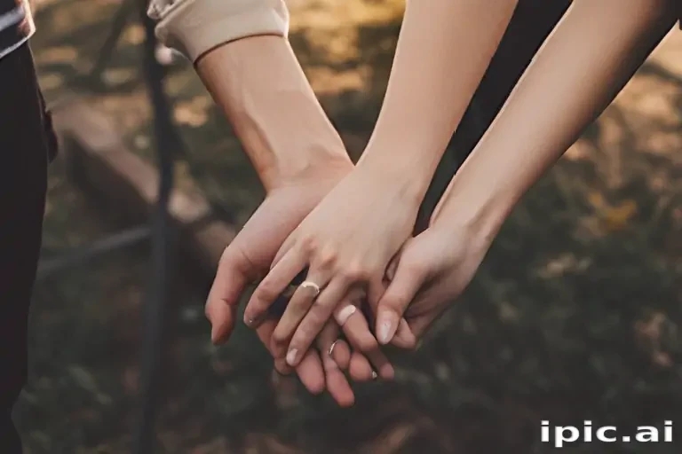 Two Hands Intertwined: A Symbol of Connection and Togetherness in Love