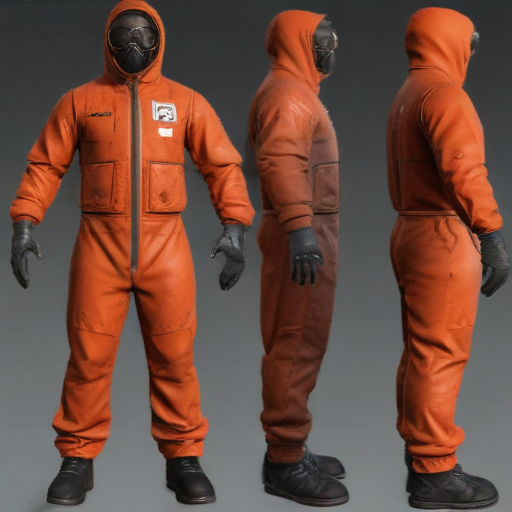 Rust game hazmat suit animated at vyshyvanka style