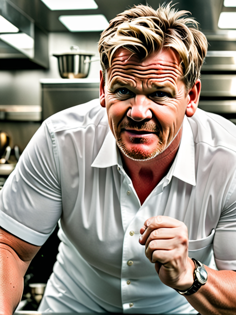 Gordon Ramsay watching Gordon Ramsay cook