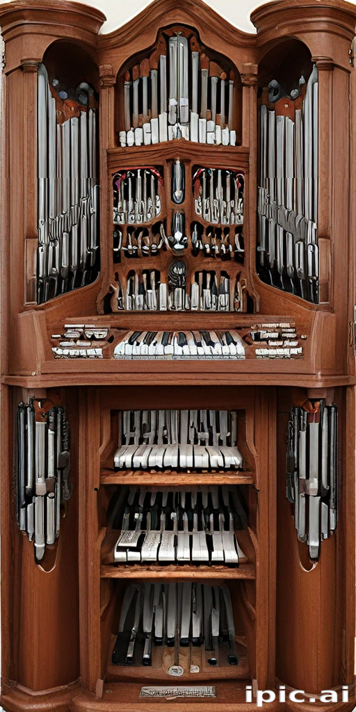 Intricate and Elegant Design of a Classic Pipe Organ Showcase