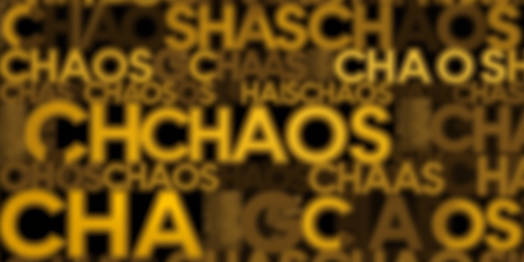 A Vibrant Exploration of the Concept of Chaos Through Text and Color