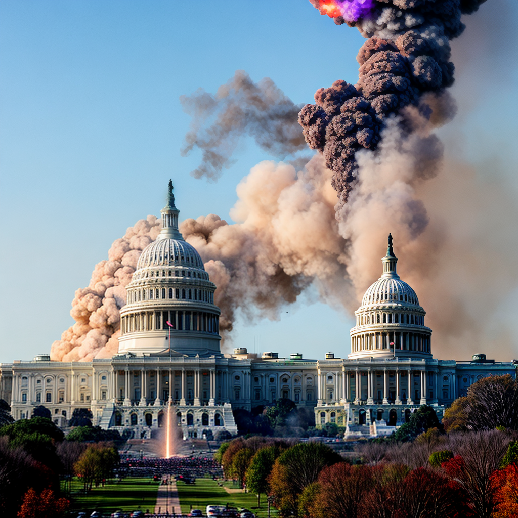 capitol building exploding