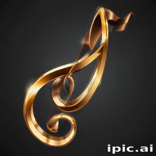 Elegant Golden Musical Note Symbolizing Harmony and Artistic Expression ...