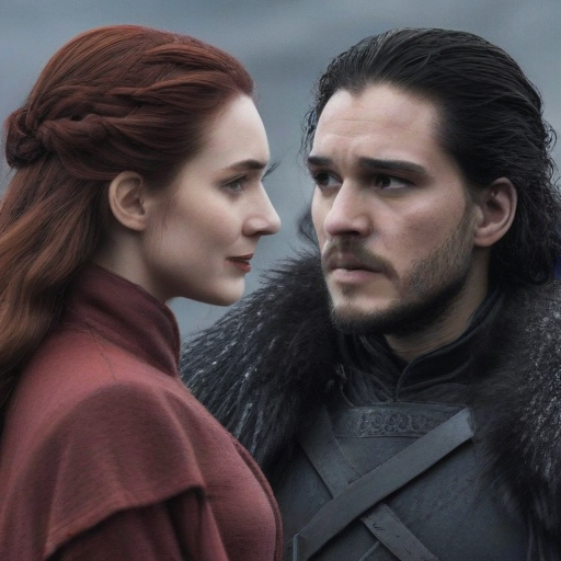 Melisandre and jon snow