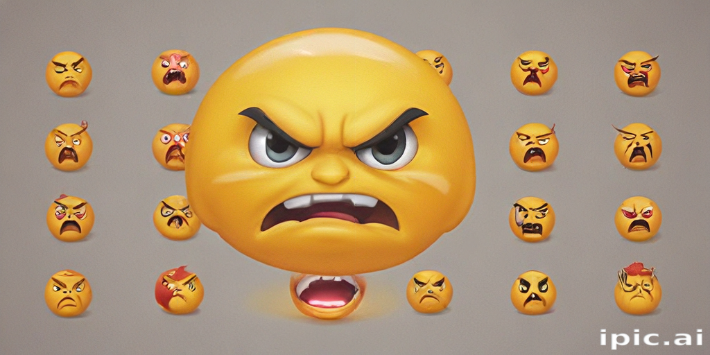An Array of Angry Emojis Expressing Various Levels of Frustration and Rage