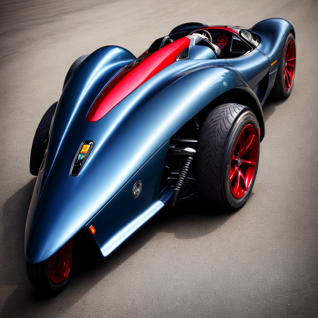 Single wheel in the rear hyper car like the Autocycle
