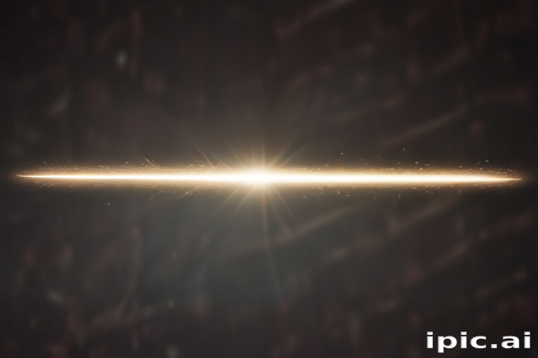Radiant Beam of Light Illuminating the Darkness with Cosmic Energy