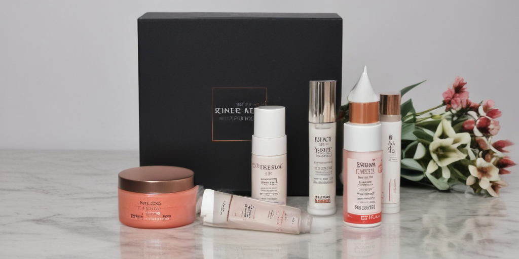 Luxurious Skincare Collection Featuring Various Products for Radiant Skin