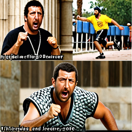 adam sandler fighting persians in the battle of marathon