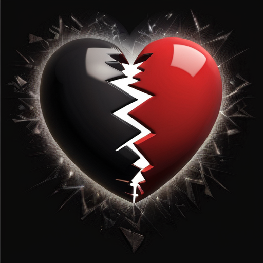 Fragmented Heart: A Striking Representation of Love and Heartbreak in Art
