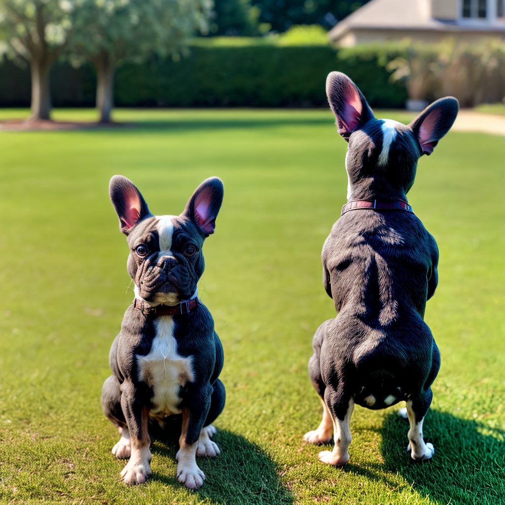 A FRENCHIE WITH WINGS FIES AROUND THE BACK YARD