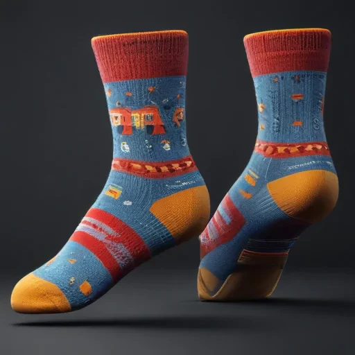 Colorful and Cozy Socks Featuring Whimsical Patterns and Playful Designs