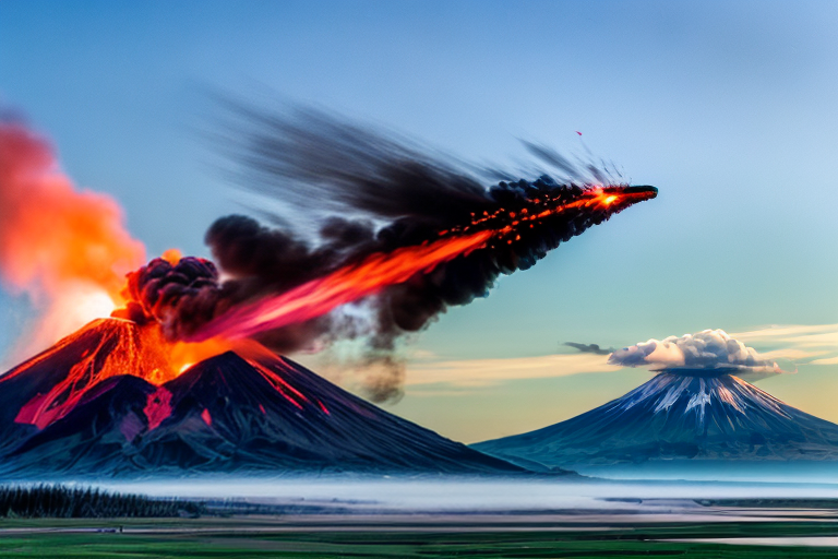 volcano monster shooting fire out of its mouth