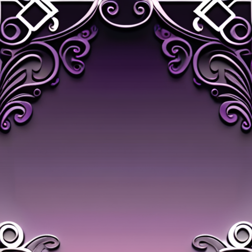 Chic label with purple and black gradient