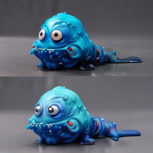 blue Monster made of slime, jrpg, creature made of slime, blue slime ...