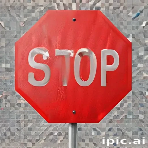 Bright Red Stop Sign Against a Textured Background Demanding Immediate ...