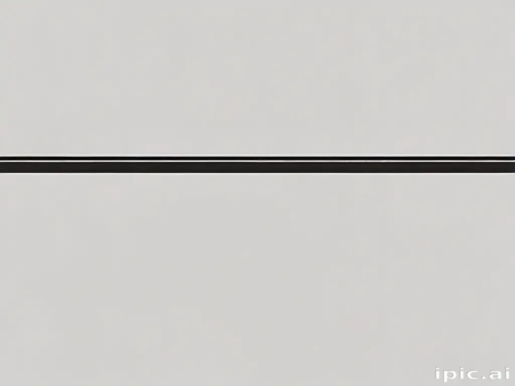 A Minimalist Black Line Against a Soft, Neutral Background in Art.