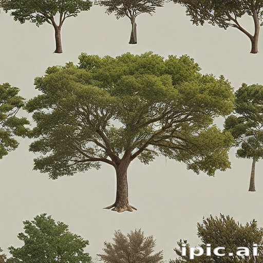 A Diverse Collection of Realistic Tree Illustrations for Artistic ...