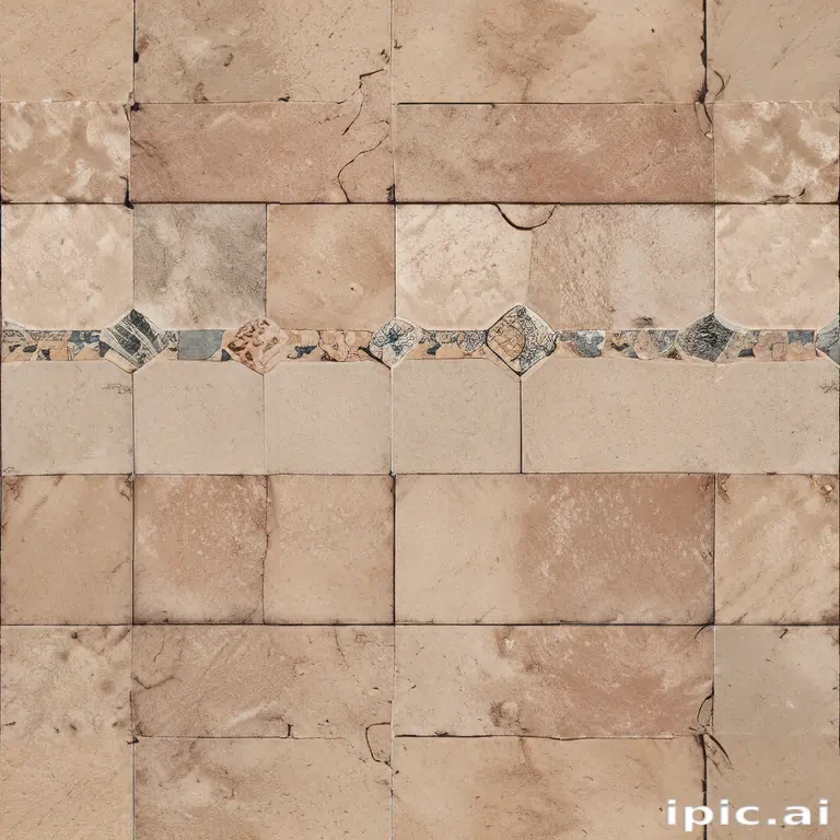 Elegant Pattern of Interlocking Tiles Featuring Textured Earthy Tones ...