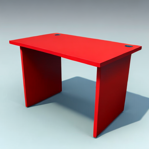 office desk and chair, some office props on the desk, 2d, side view ...