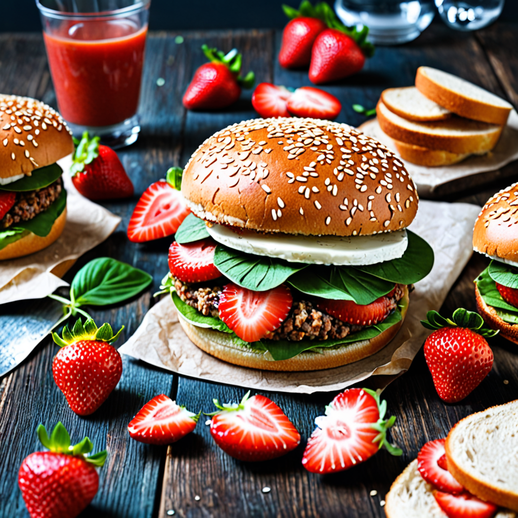 Strawberry burger
