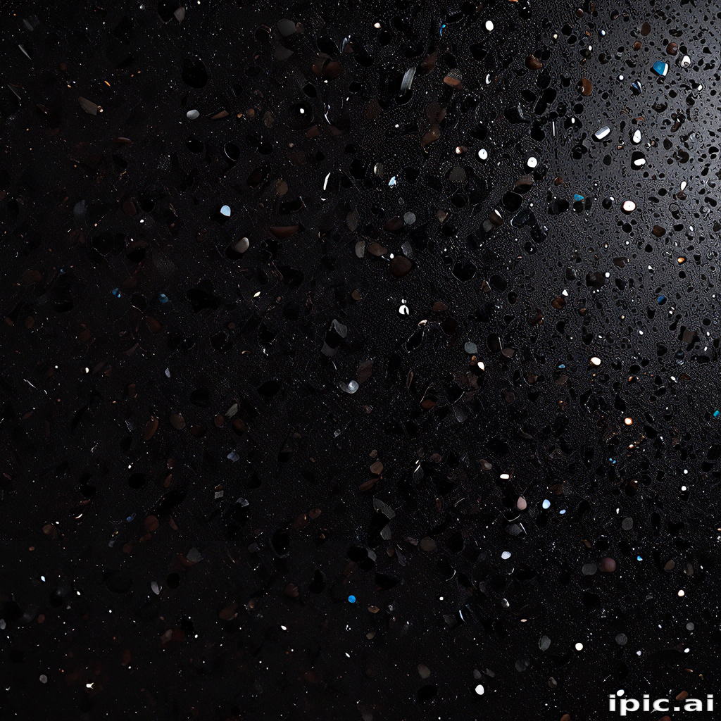 Abstract Dark Background Featuring Shimmering Particles and Reflective ...