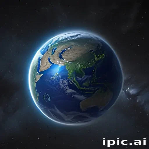 Stunning View of Earth from Space Highlighting Its Natural Beauty and ...