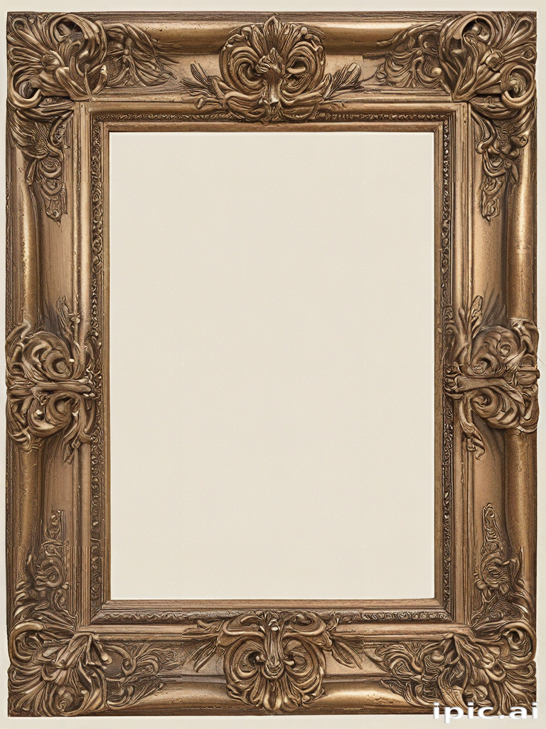 Elegant Ornate Picture Frame Designed for Displaying Beautiful Artwork ...